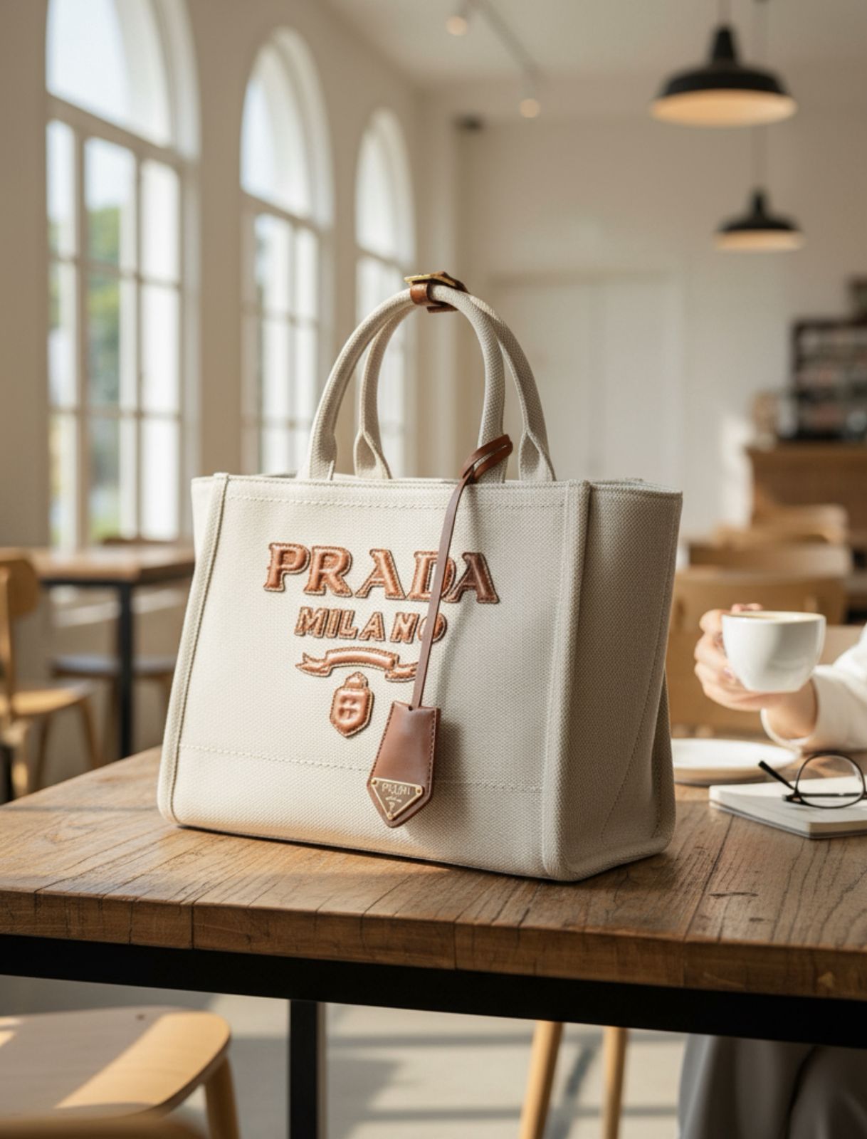 First Copy bag Prada Canvas Tote Bag - First Copy Mart