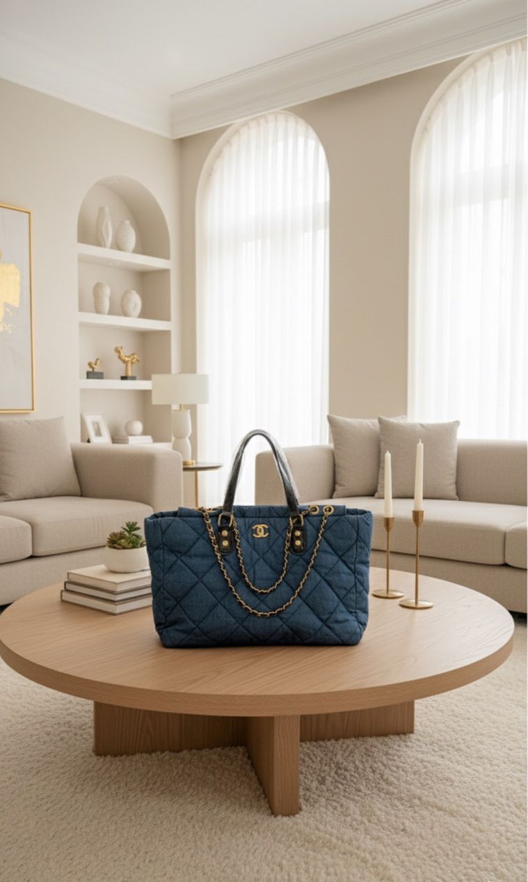 First Copy Bag Chanel large Denim Tote - First Copy Mart